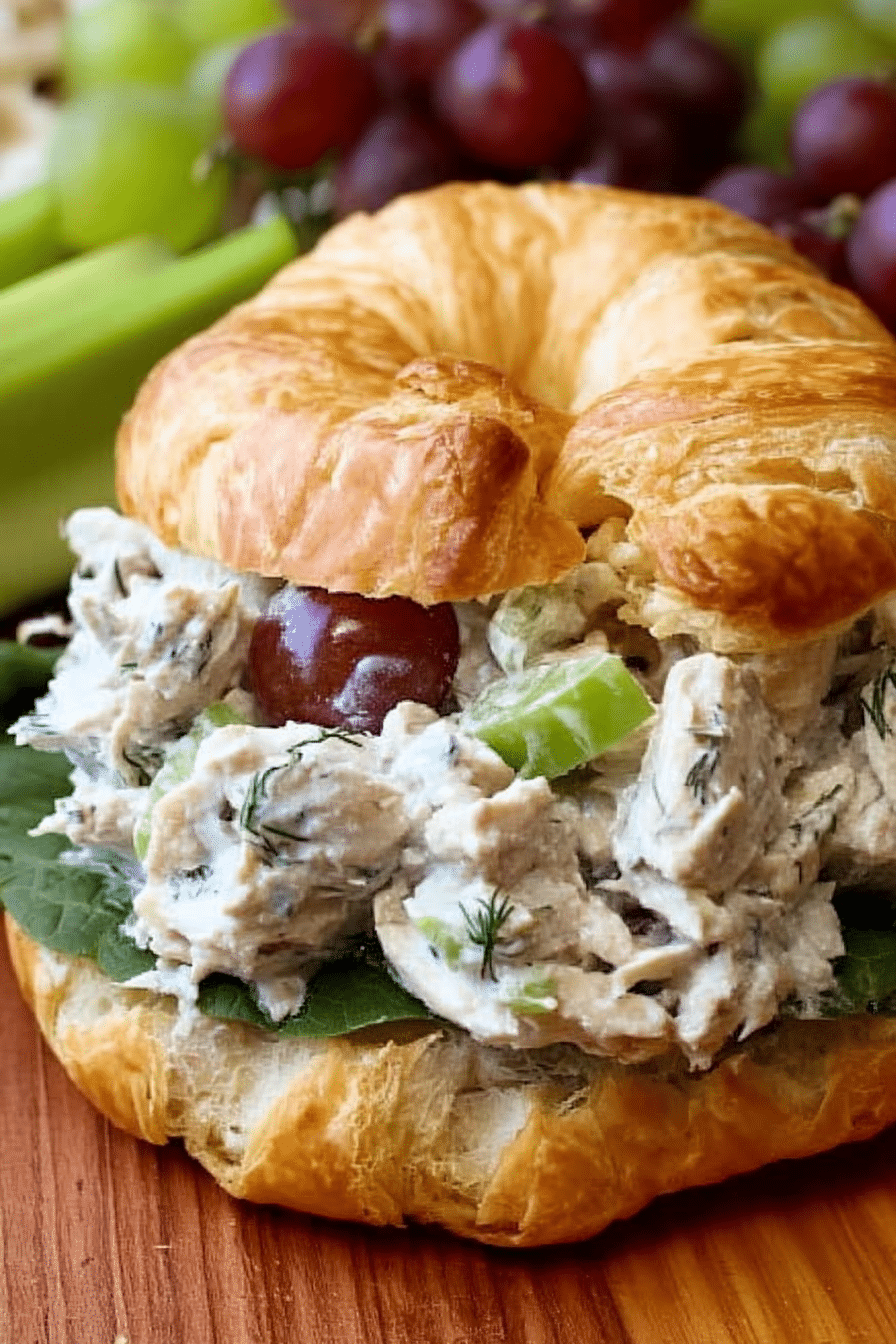 Gourmet Chicken Salad with Grapes & Dill