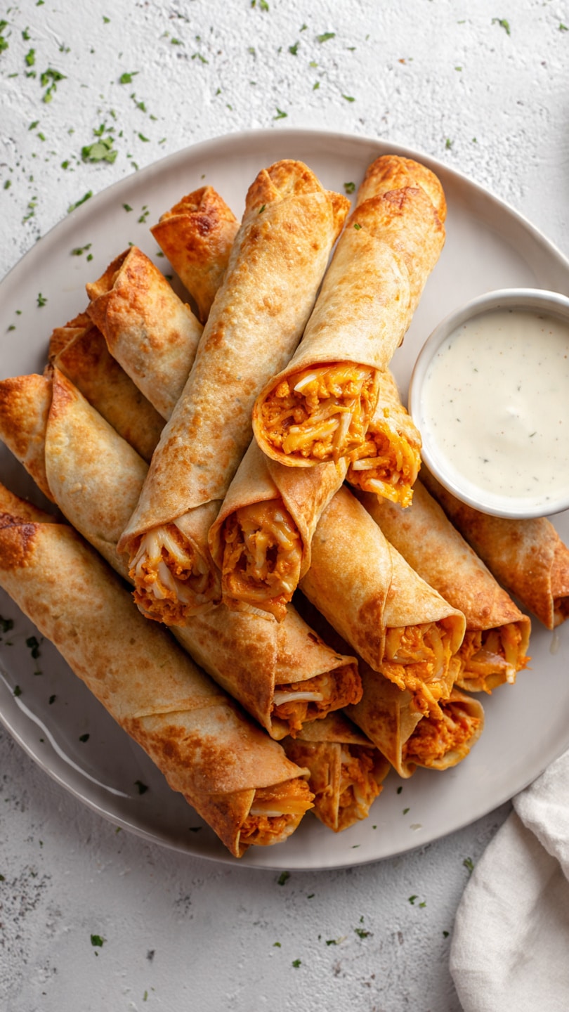 Buffalo Chicken Taquitos
