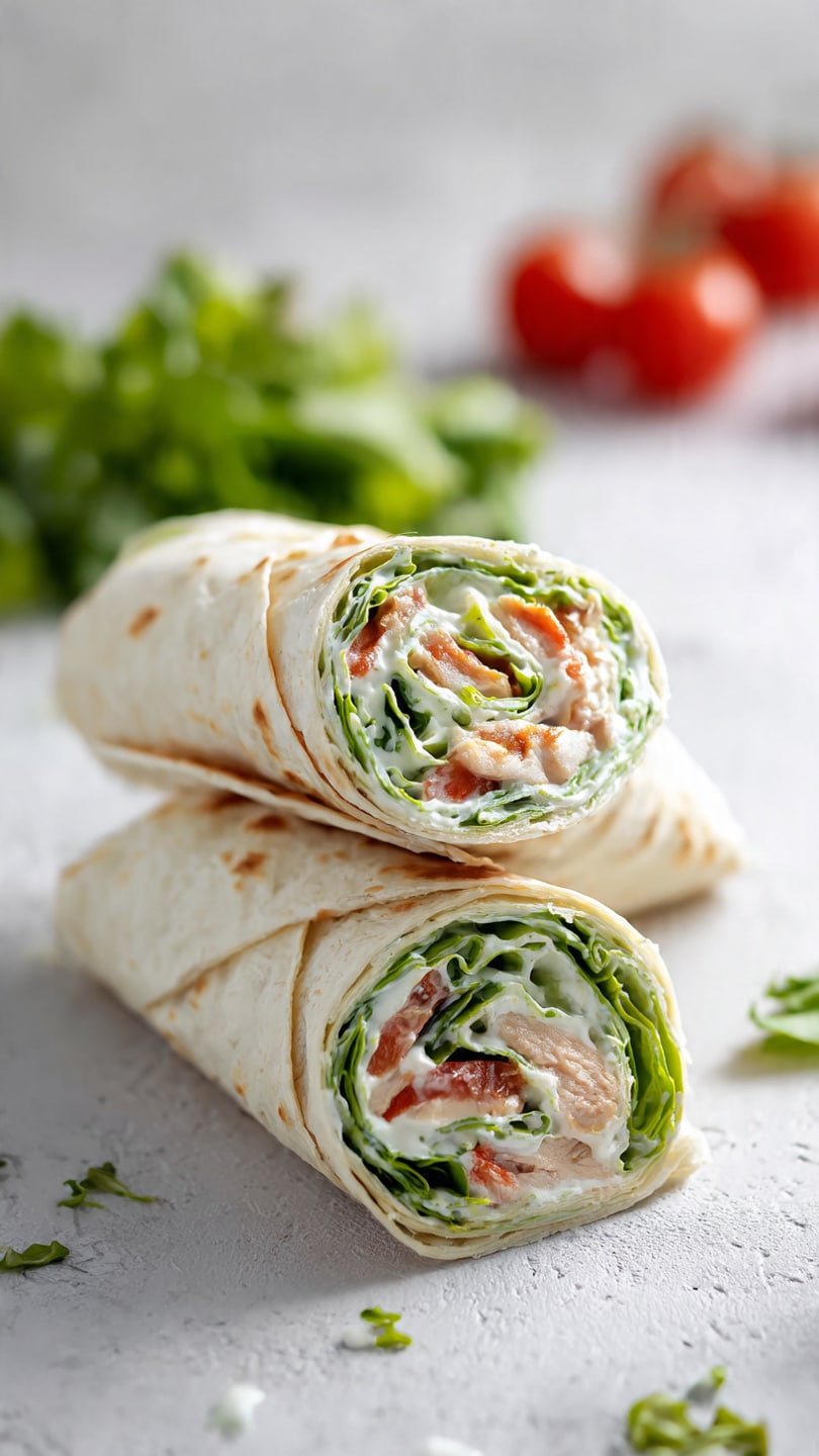 Creamy Chicken Power Wraps