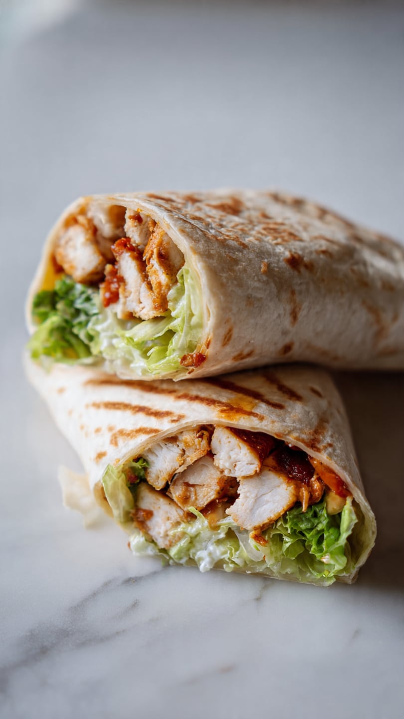 Spicy BBQ Chicken Wraps
